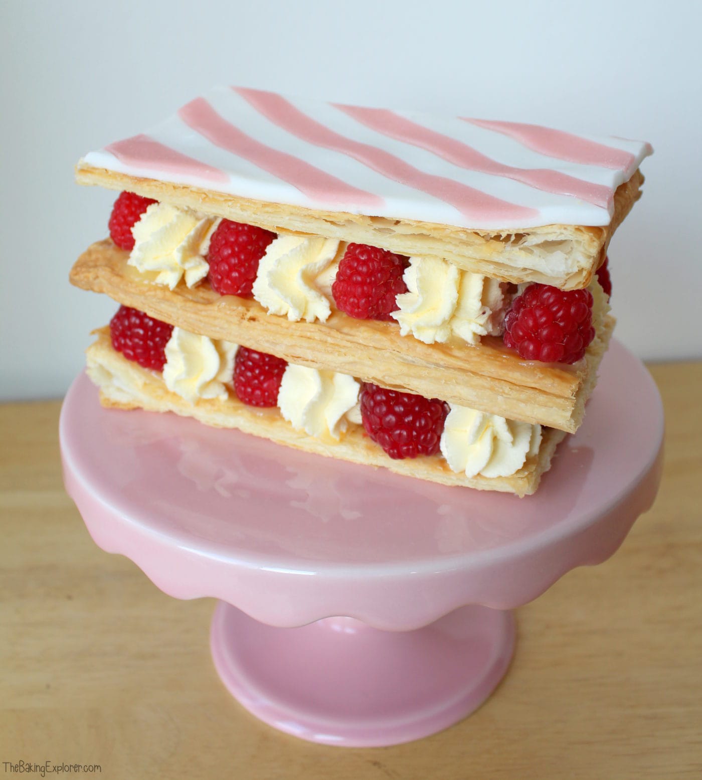 Raspberry Mille Feuille - The Baking Explorer