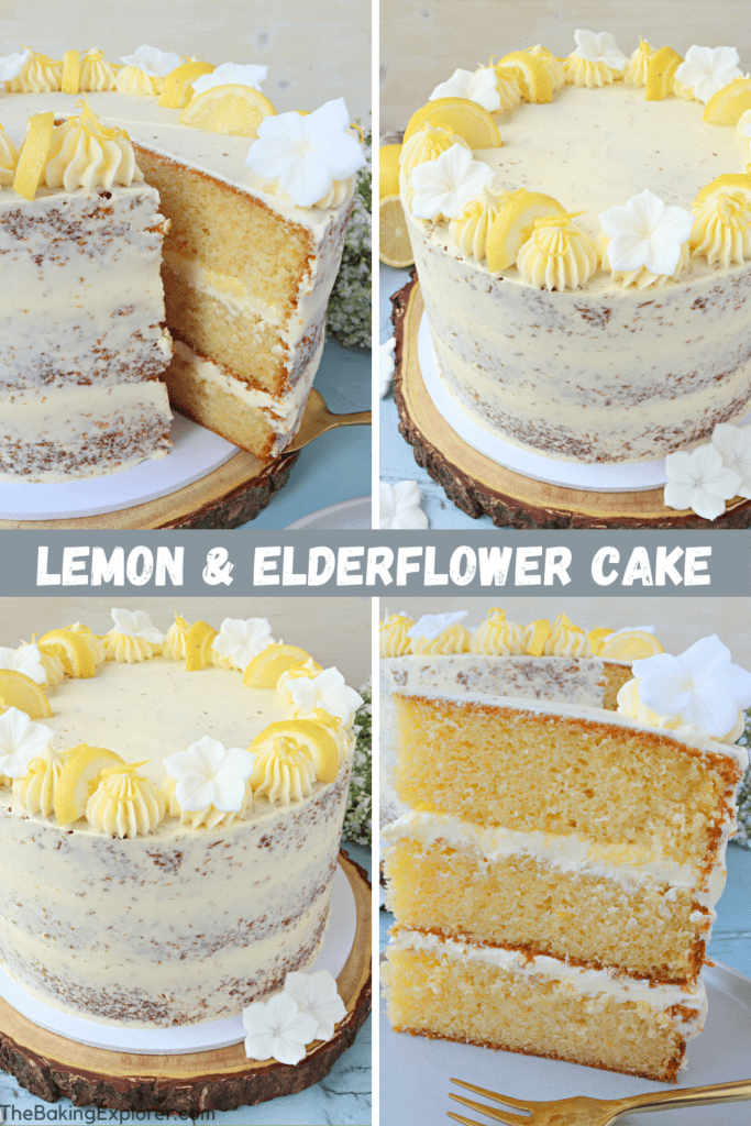Lemon & Elderflower Cake - The Baking Explorer