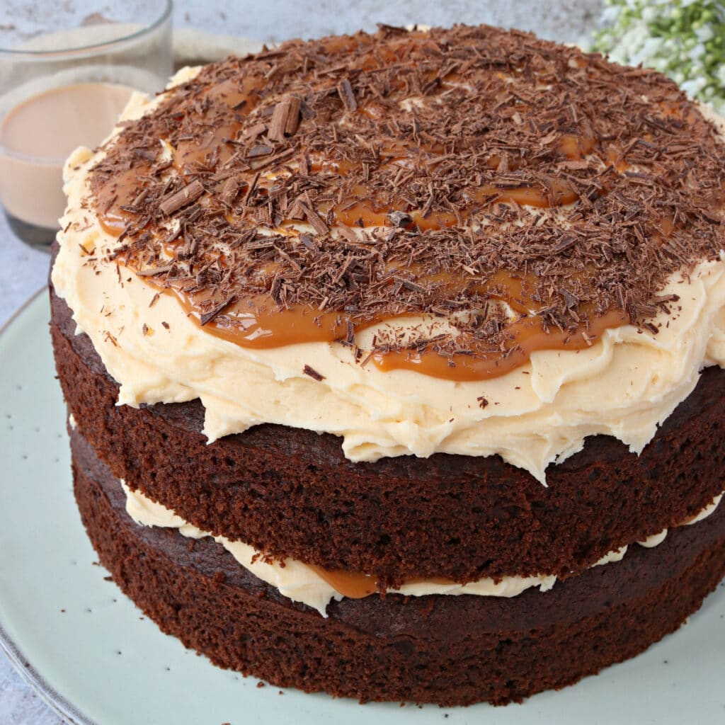 Amarula, Chocolate & Caramel Cake - The Baking Explorer