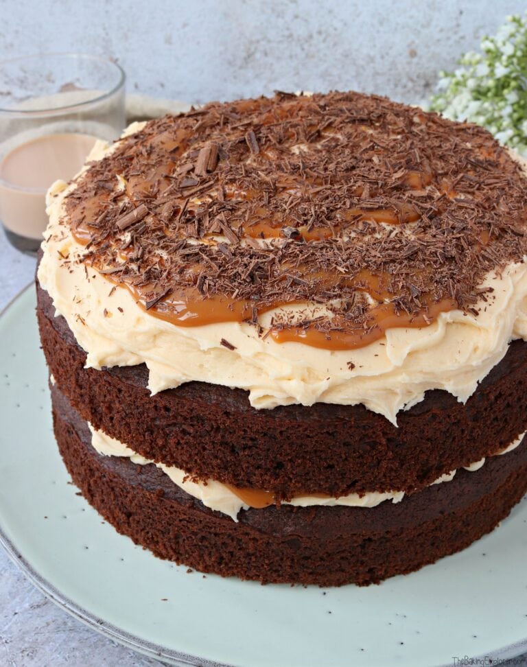Amarula, Chocolate & Caramel Cake - The Baking Explorer