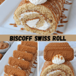 Biscoff Swiss Roll - The Baking Explorer