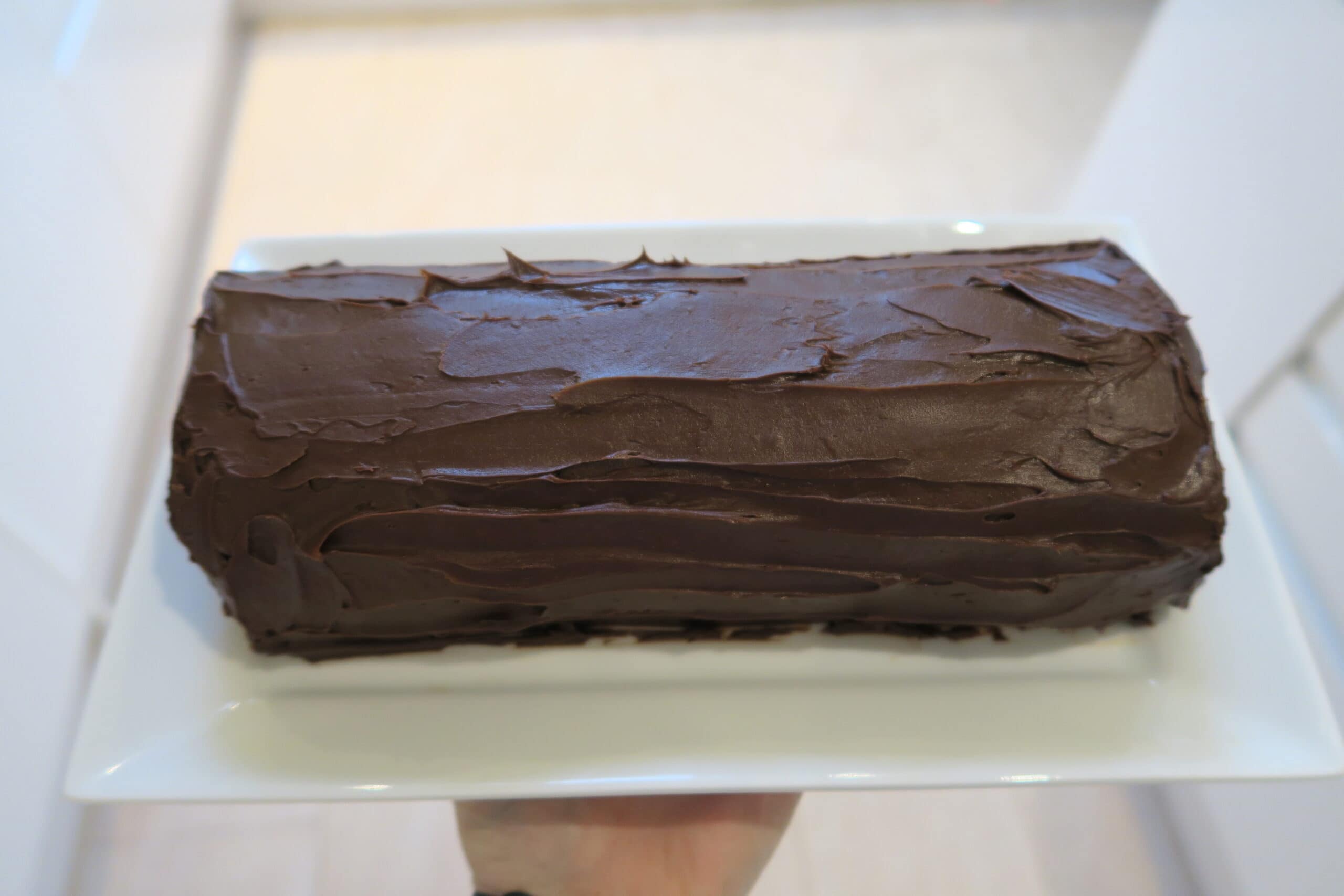 Chocolate, Salted Caramel & Chestnut Yule Log - The Baking Explorer