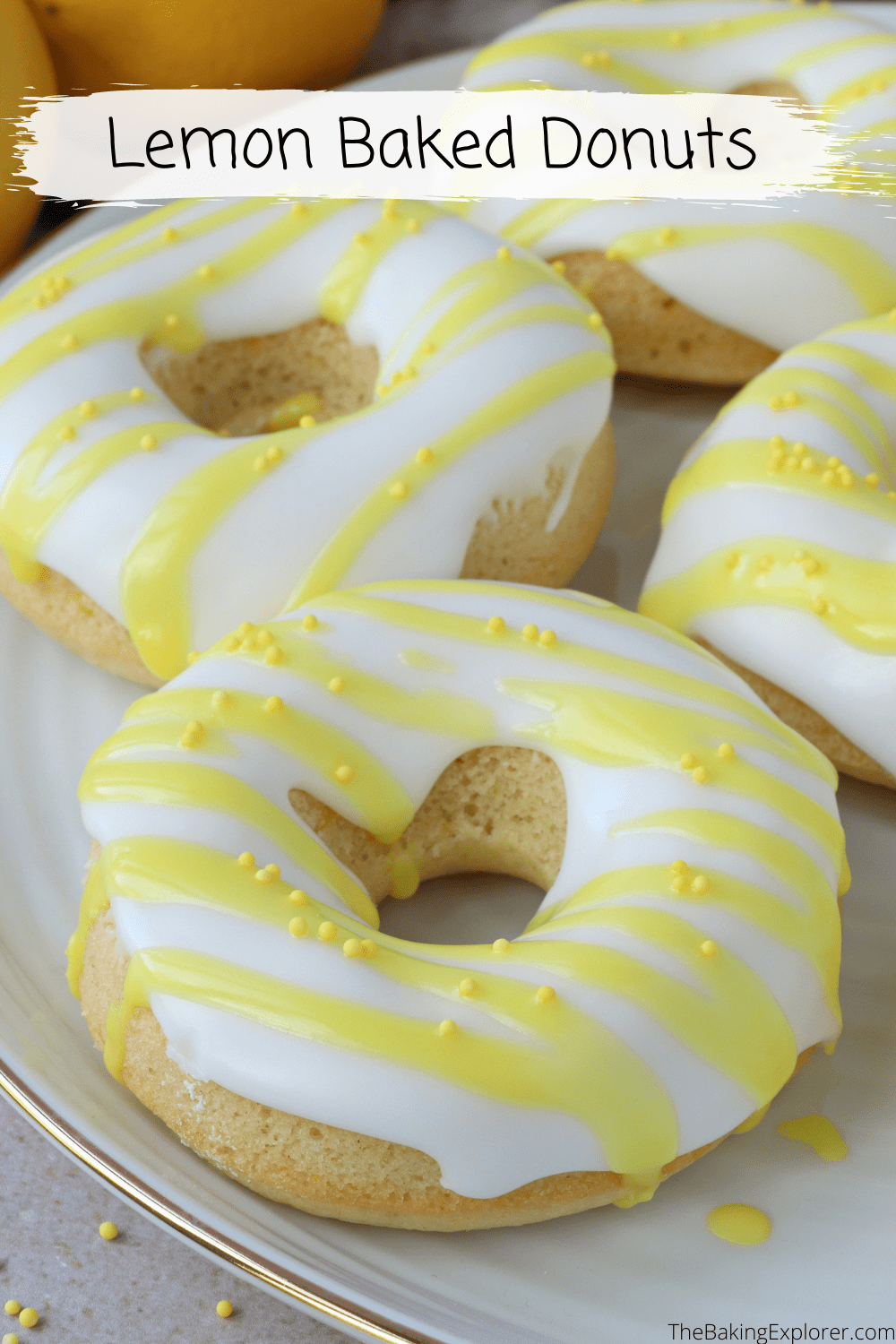 Lemon Baked Donuts - The Baking Explorer