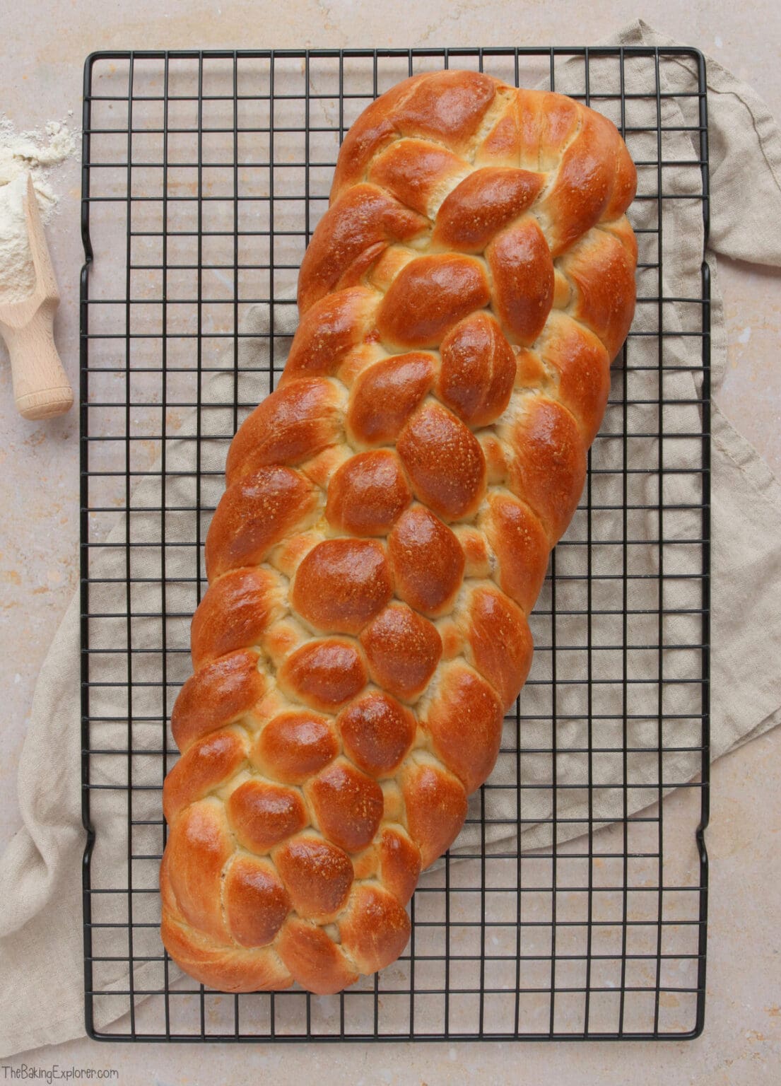 Eight Strand Plaited Loaf - The Baking Explorer