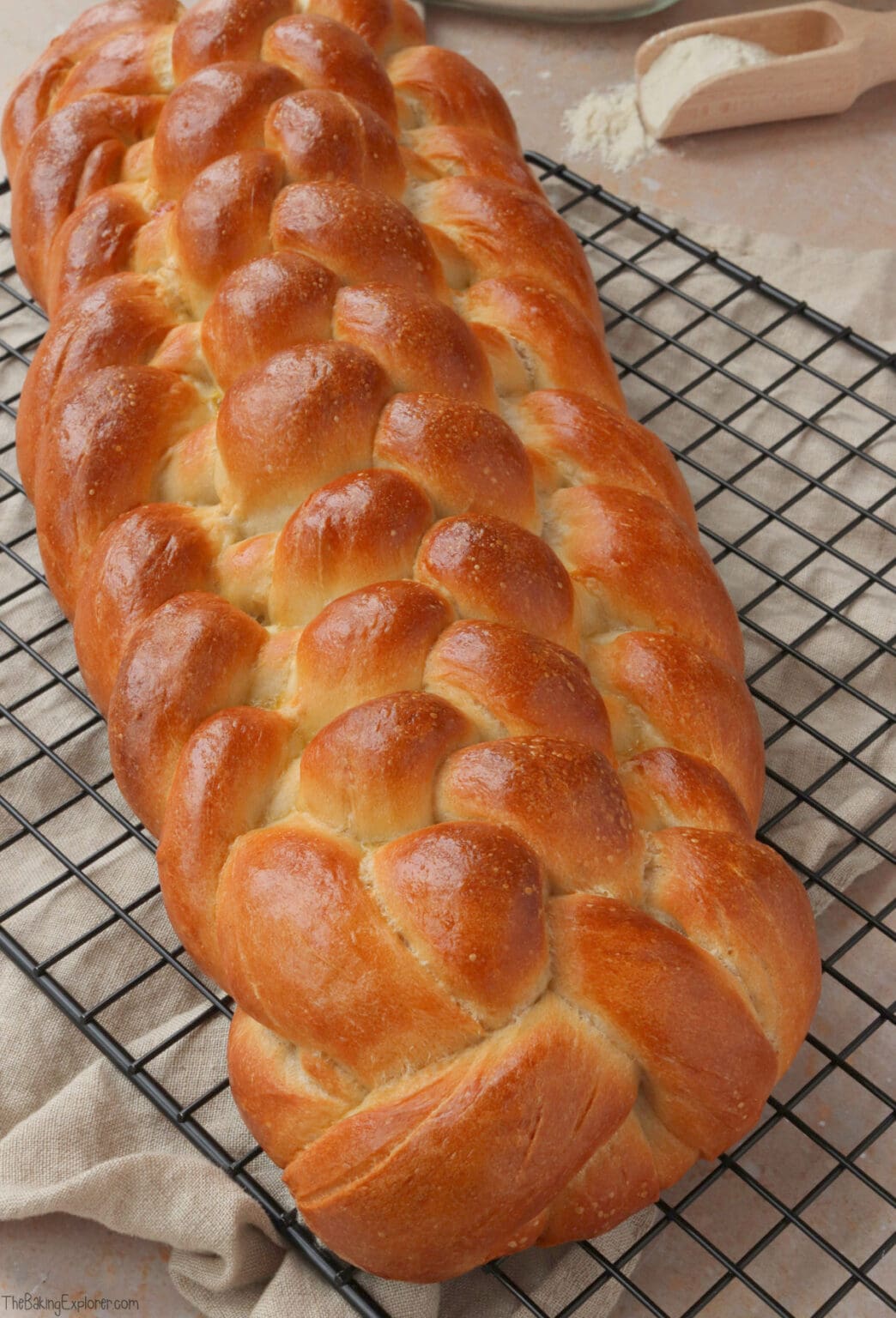 Eight Strand Plaited Loaf - The Baking Explorer
