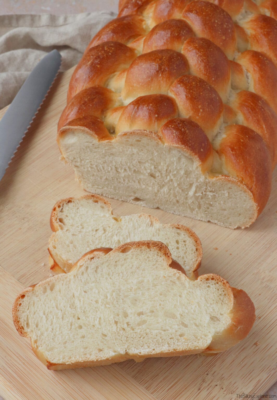 Eight Strand Plaited Loaf - The Baking Explorer