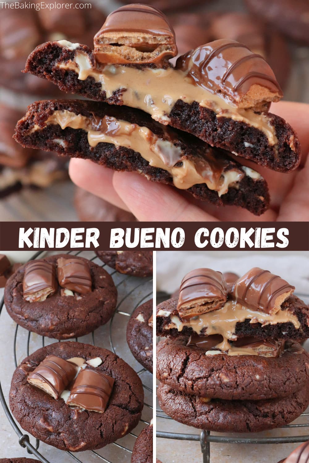 Kinder Bueno Cookies - The Baking Explorer