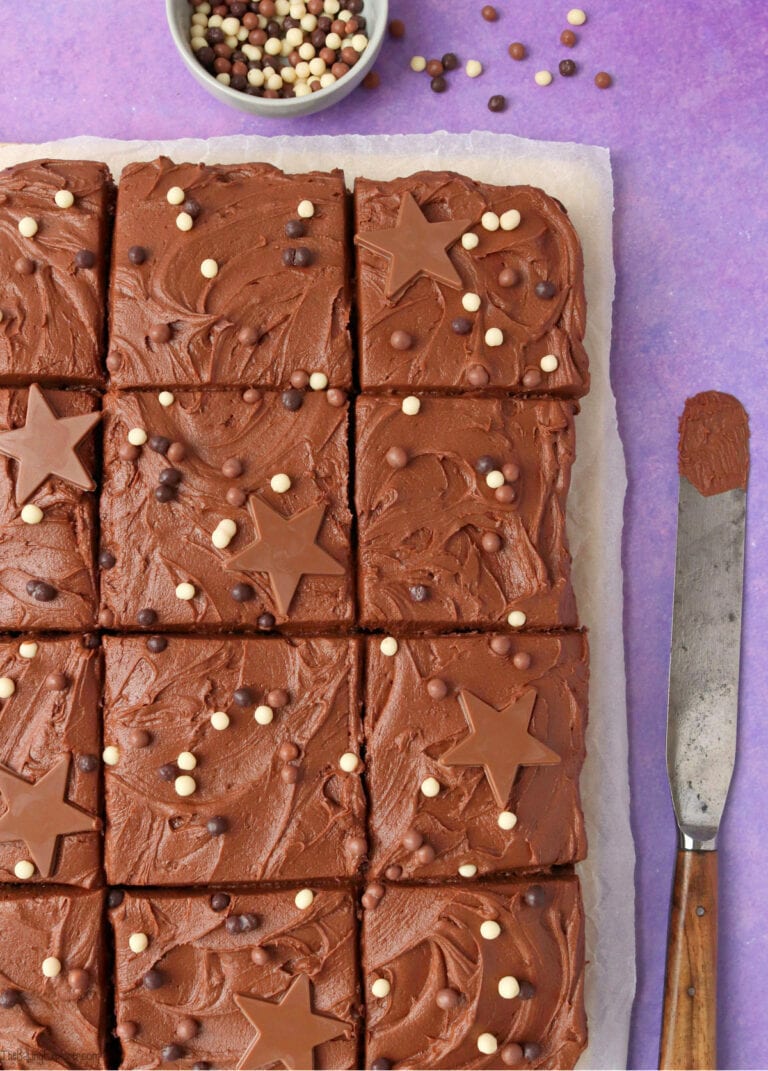 Chocolate Traybake Cake - The Baking Explorer
