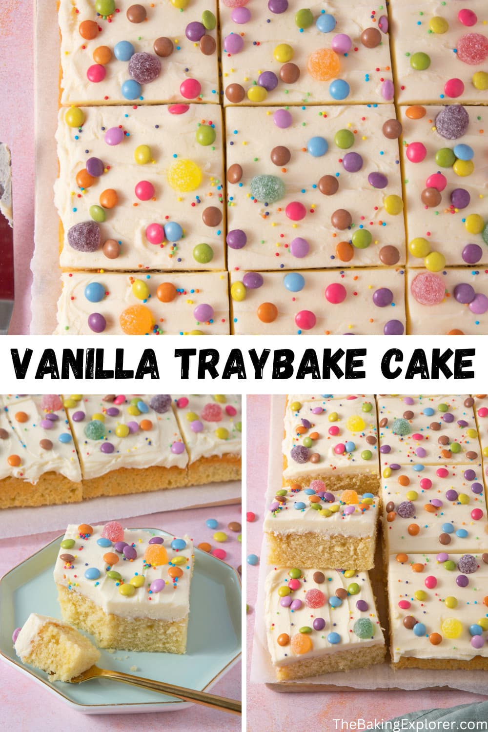 Vanilla Traybake Cake - The Baking Explorer