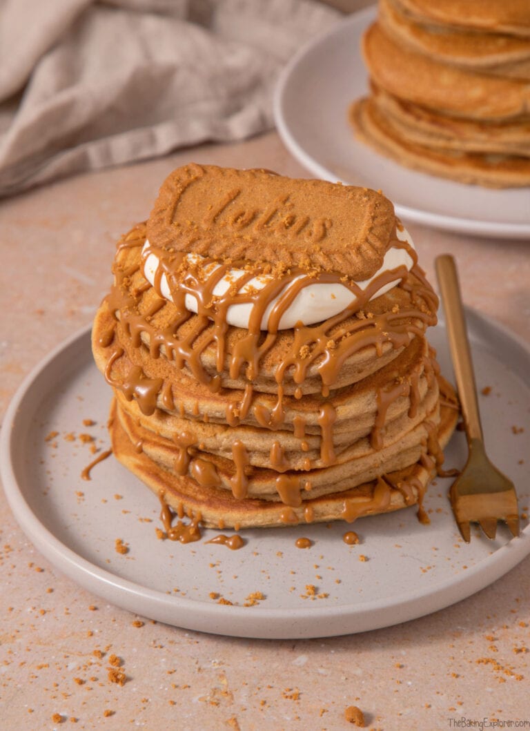 Biscoff Pancakes - The Baking Explorer