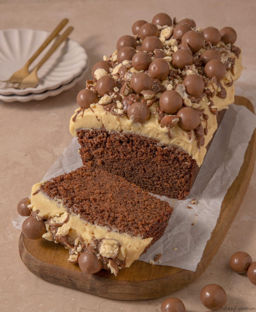 Maltesers Loaf Cake - The Baking Explorer