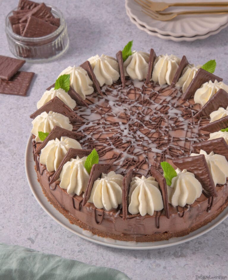 After Eight Cheesecake (No Bake) - The Baking Explorer