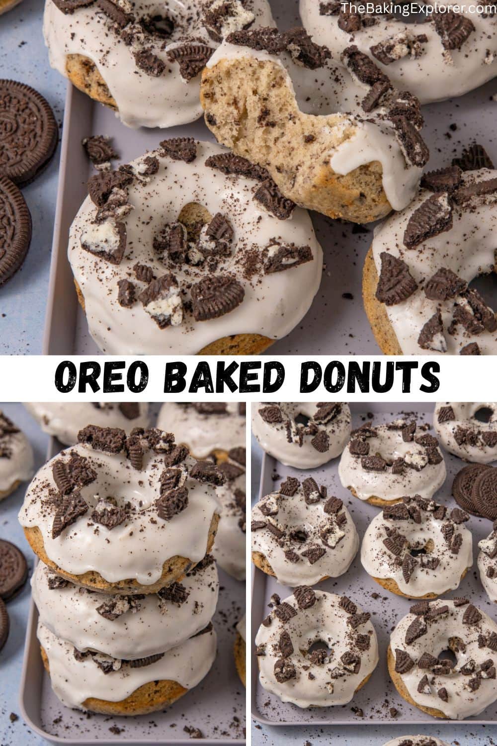 Oreo Baked Donuts - The Baking Explorer