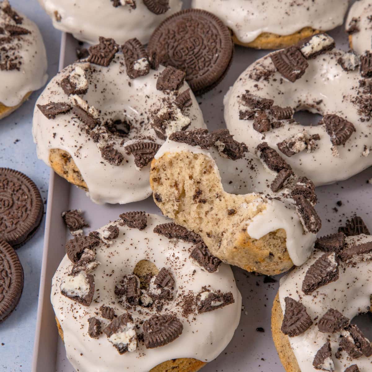 Oreo Baked Donuts - The Baking Explorer